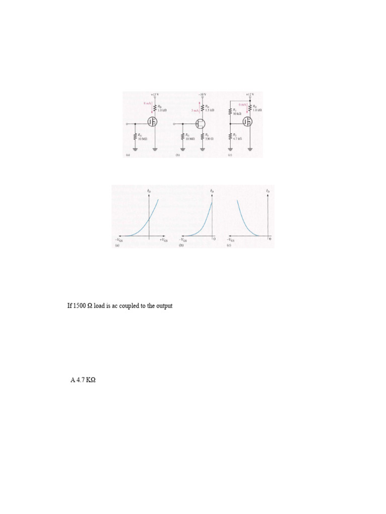 Assignment 3 - FET Amplifiers | PDF | Amplifier | Field Effect Transistor