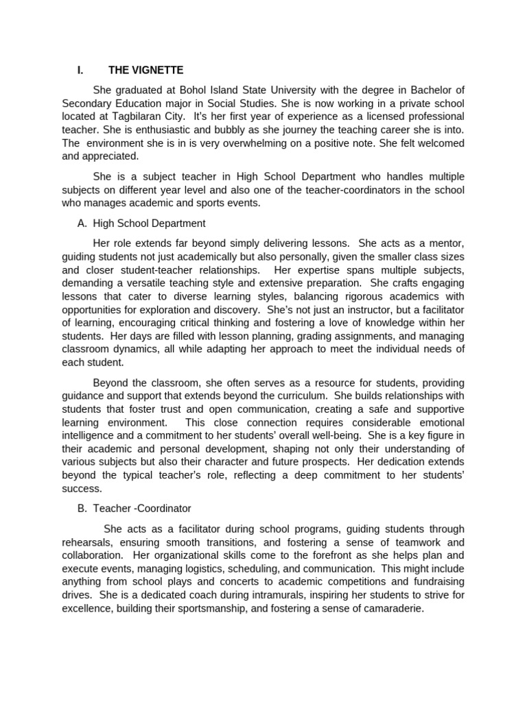 vignette | PDF | Teachers | Occupational Burnout