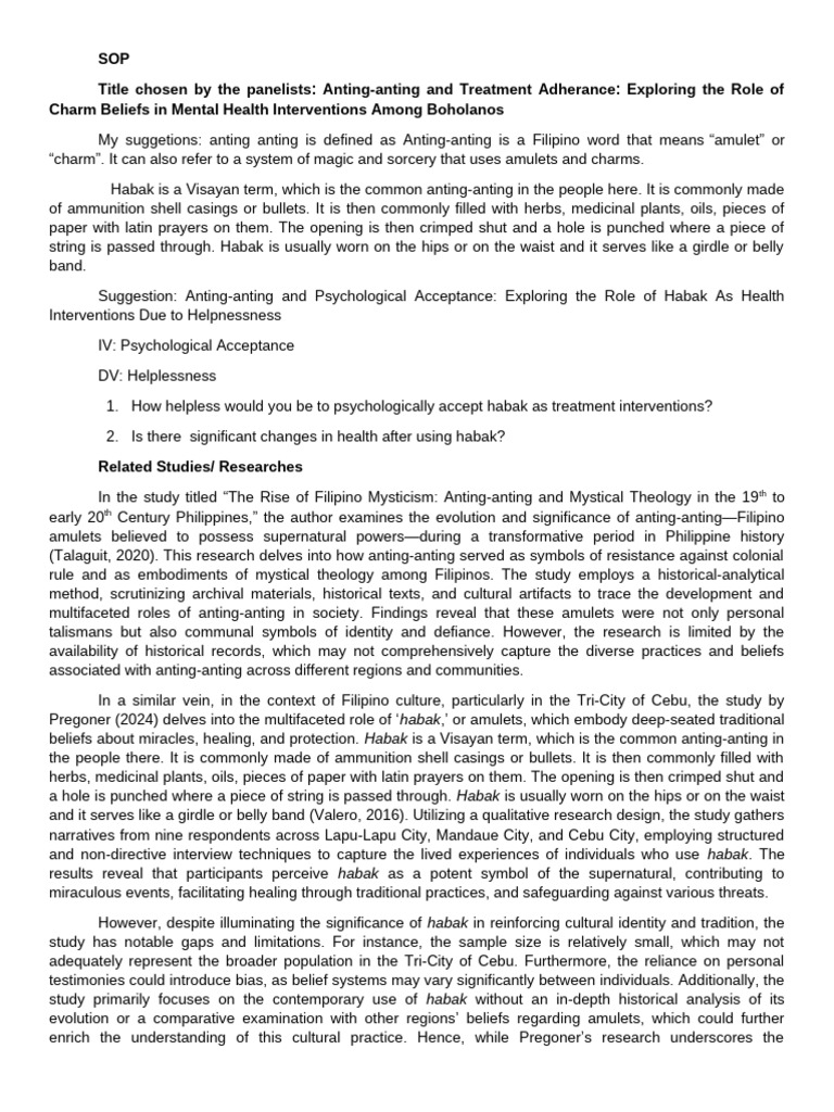 RRL | PDF | Amulet | Dependent And Independent Variables