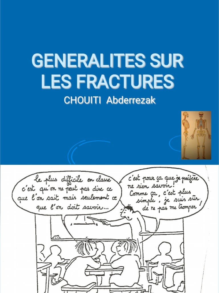 Généralités sur les fractures osseuses | PDF | Os | Saignement