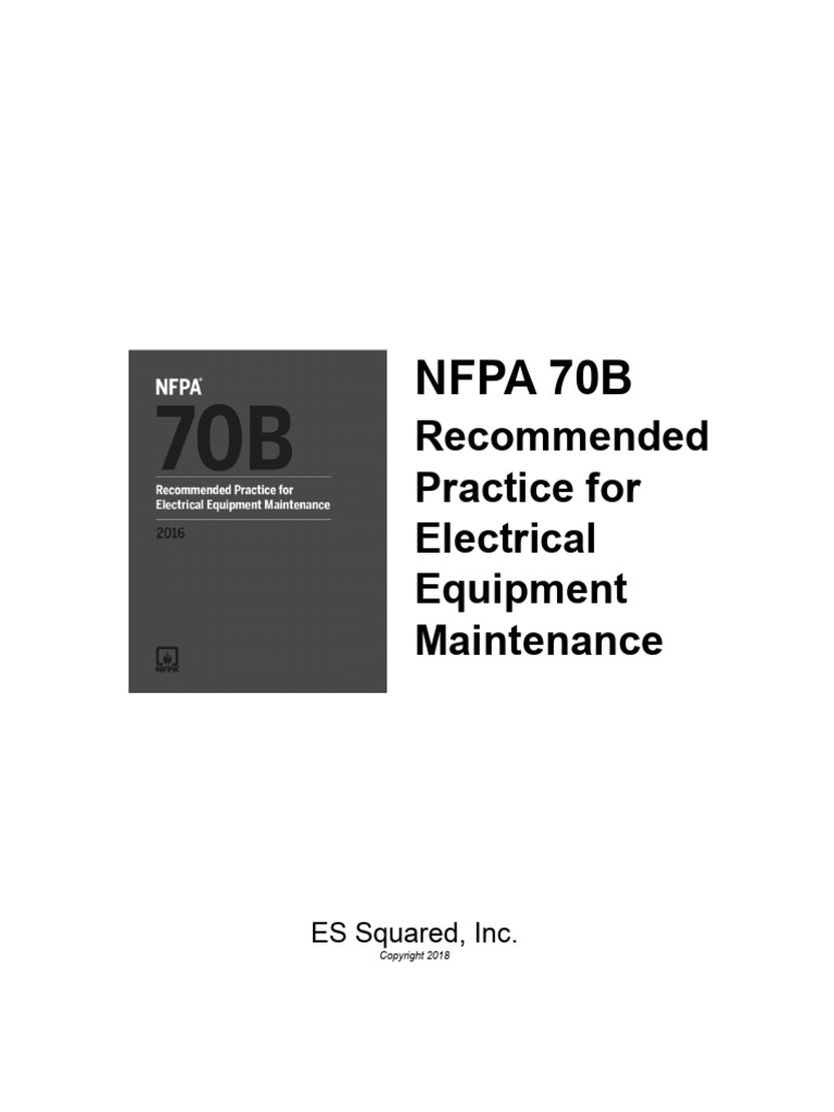 Nfpa 70b Recommended Practice | PDF | Electrical Engineering | Electricity