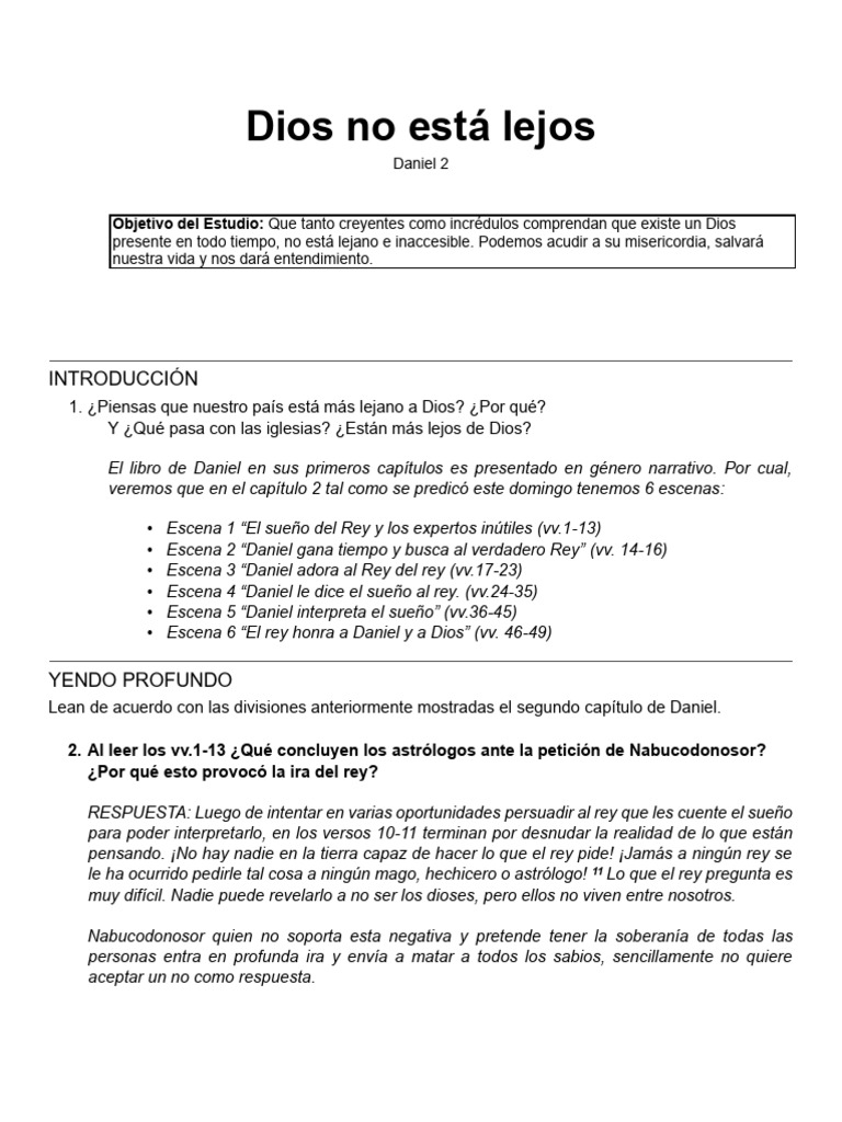 Estudio Daniel 2 | PDF | Dios