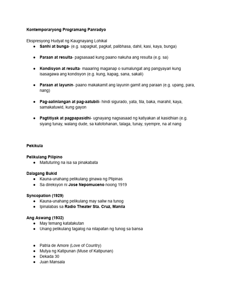 FILIPINO-REVIEWER-3rd-Quarter | PDF