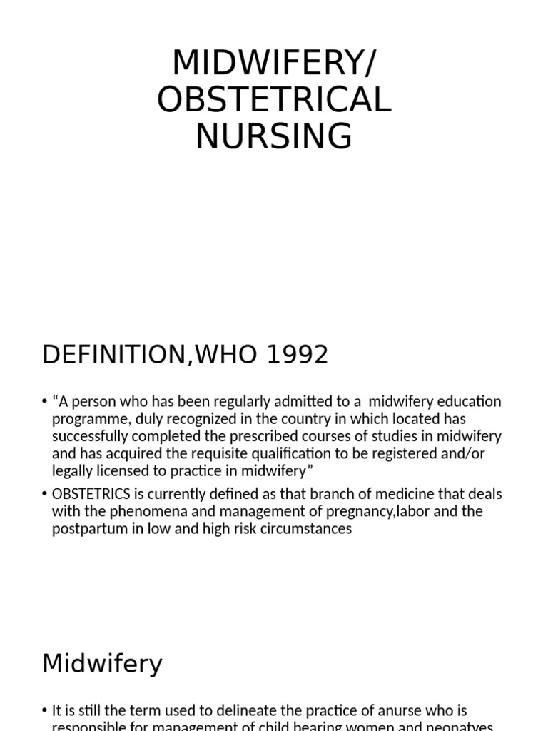 Midwifery | PDF