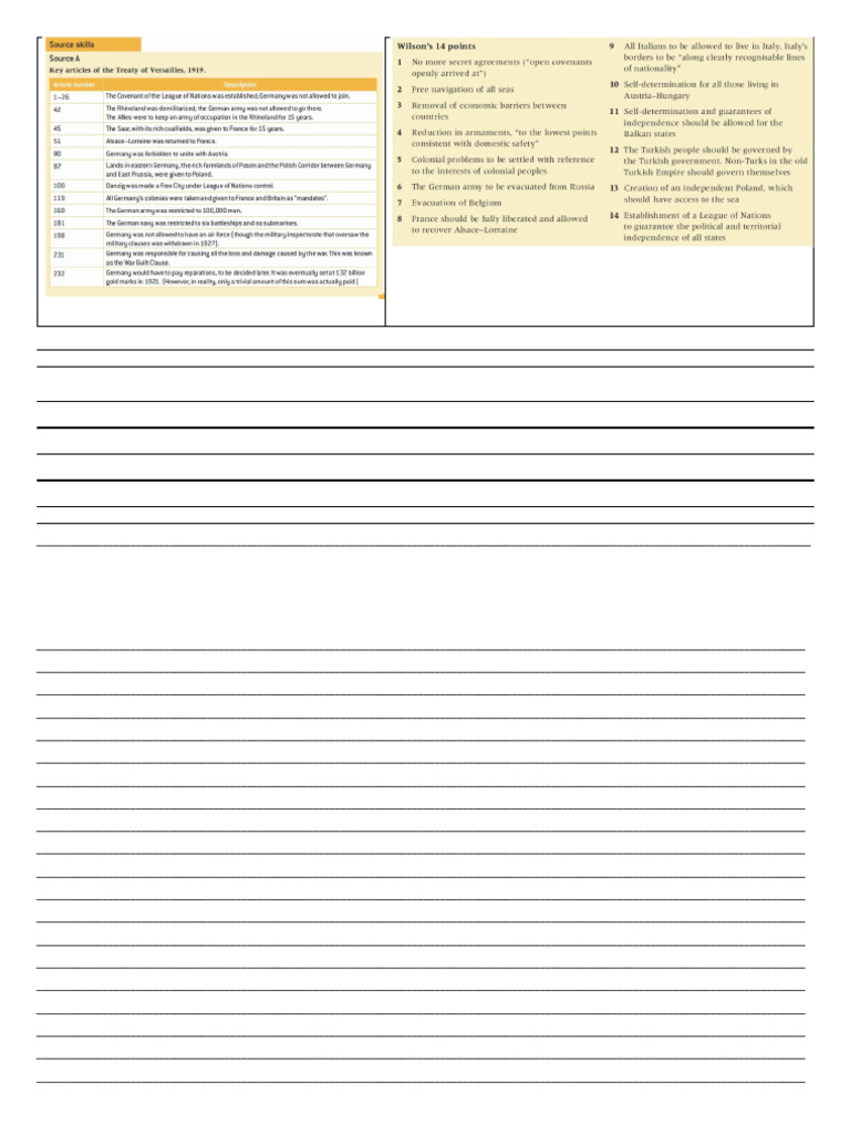 Third Question Treaty of Versailles | PDF