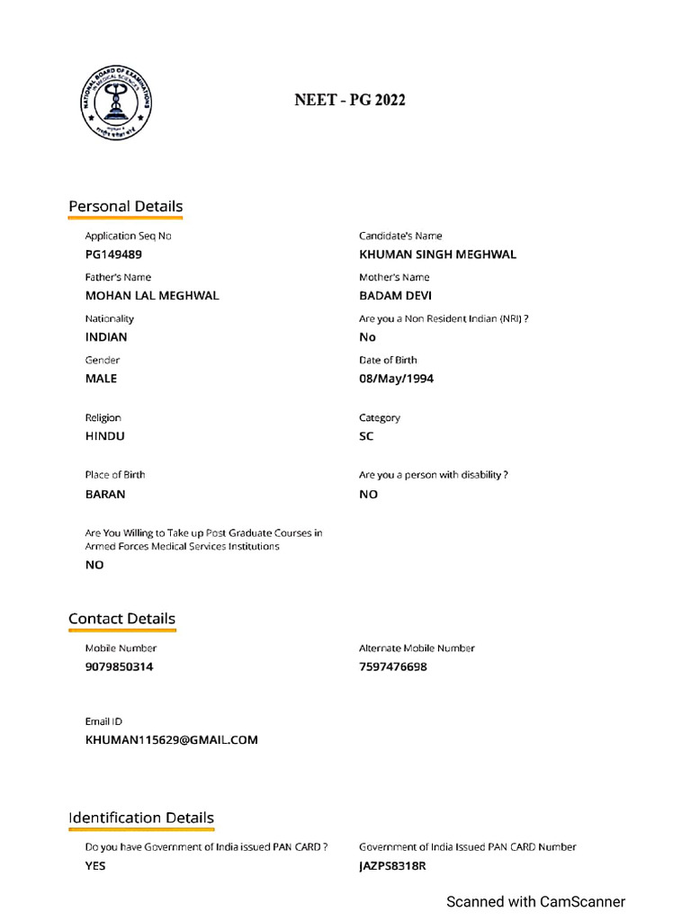 Neet PG 2022 | PDF