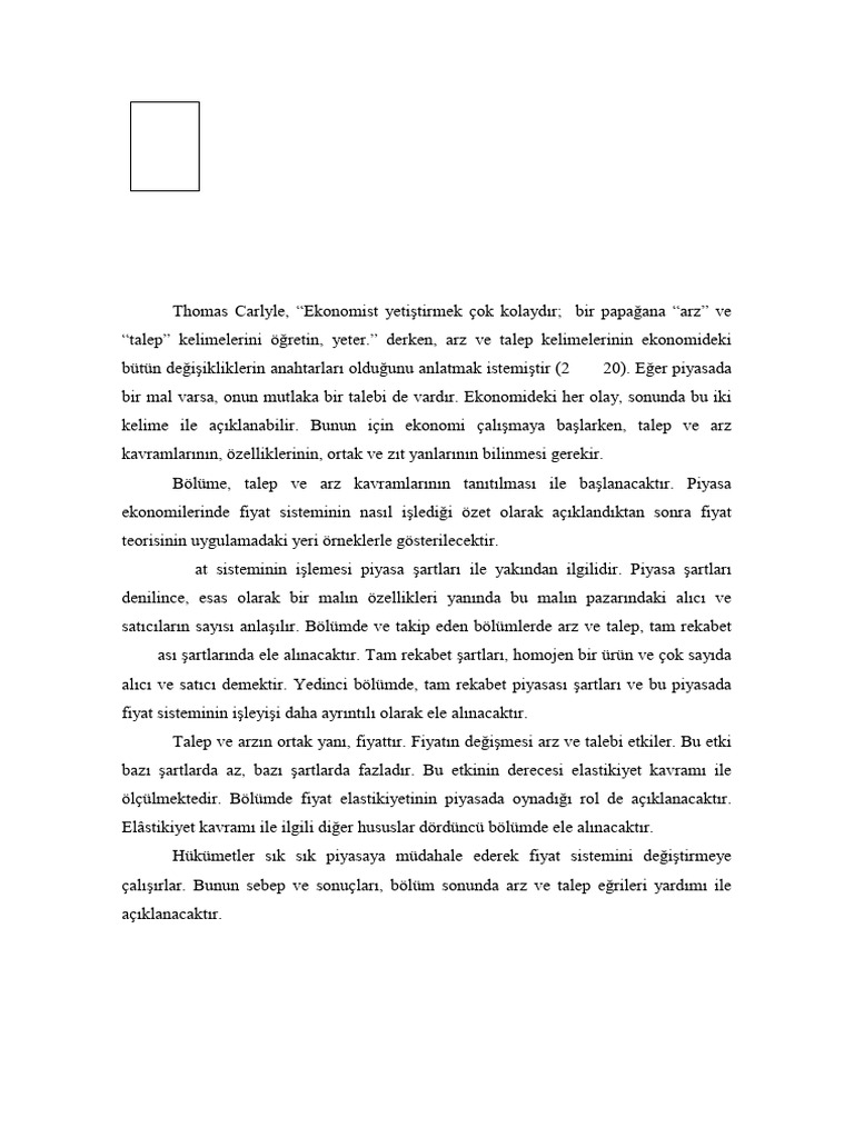 3. TALEP VE ARZ | PDF