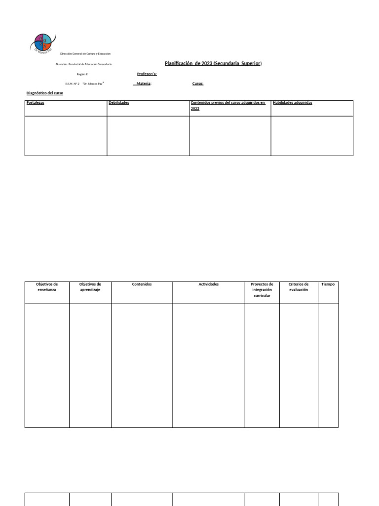 Planificación Superior EES 2 (3254) | PDF