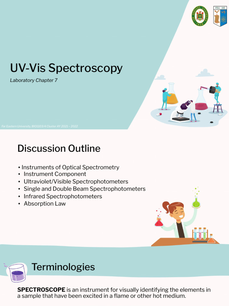 Laboratory-Chapter-7-UV-Vis-Spectroscopy.pptx | PDF | Ultraviolet ...
