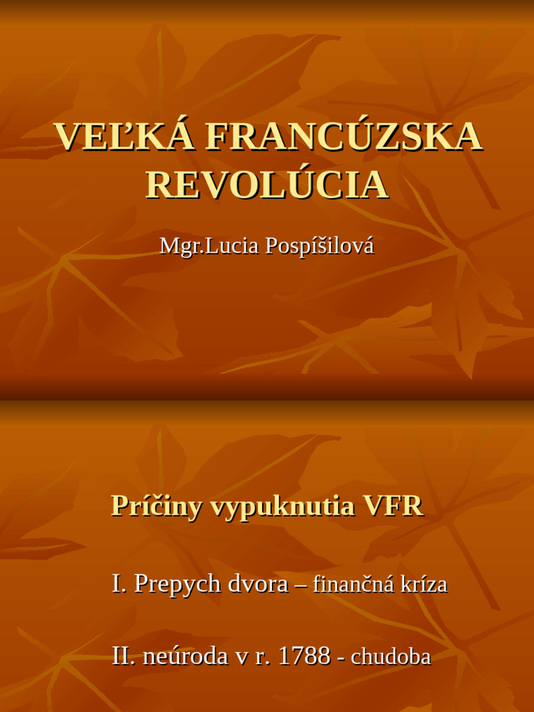 Veľká Francúzska Revolúcia | PDF