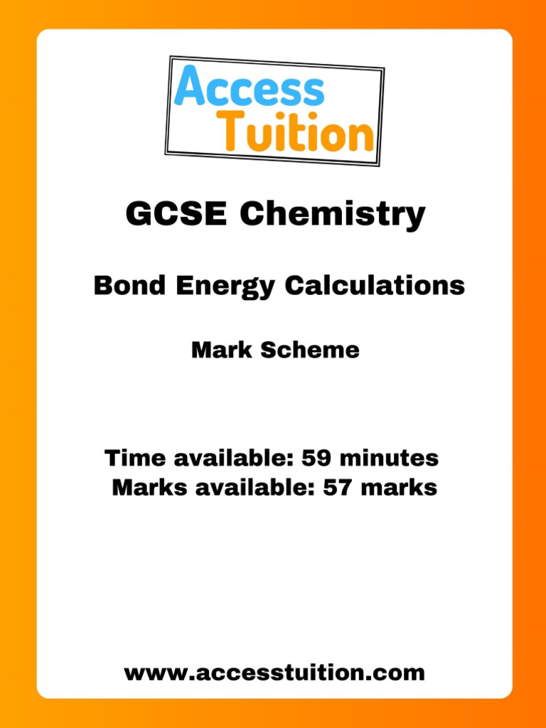 Bond-Energy-Calculations-MS | PDF | Chemical Bond | Intermolecular Force