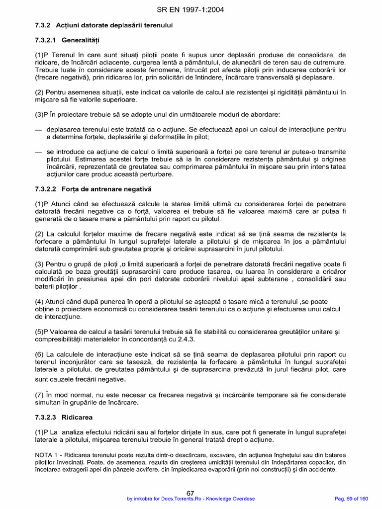 SR en 1997-1-2004 Reguli Generale - Part - 3 | PDF