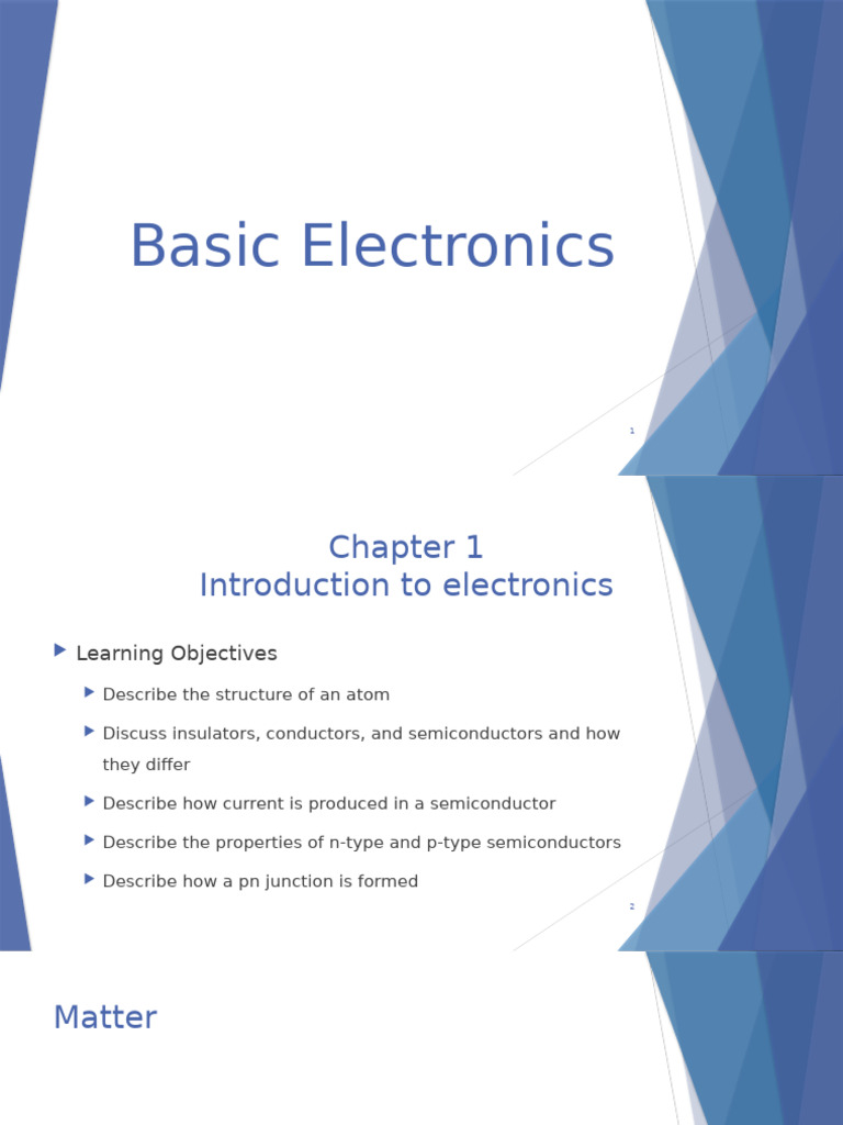 Chapter 1 Intro To Electronics | PDF | Semiconductors | Atomic Nucleus