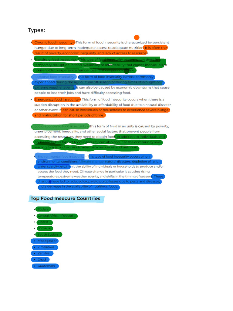 Food insecurity- Poster{updated}[1] | PDF | Hunger | Food Security