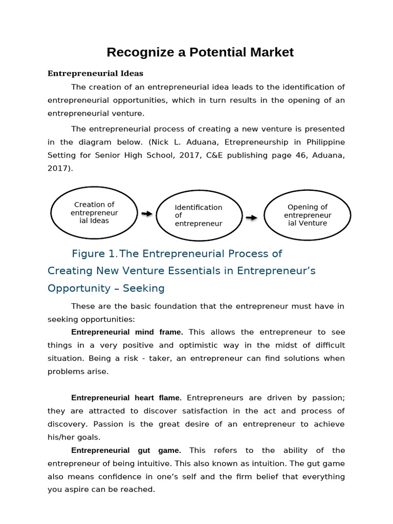 Identifying Potential Market Opportunities | PDF | Entrepreneurship ...