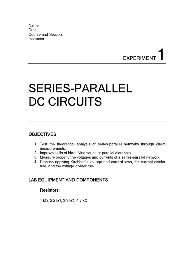 Elect Circuits Lab Manual | PDF | Capacitor | Capacitance