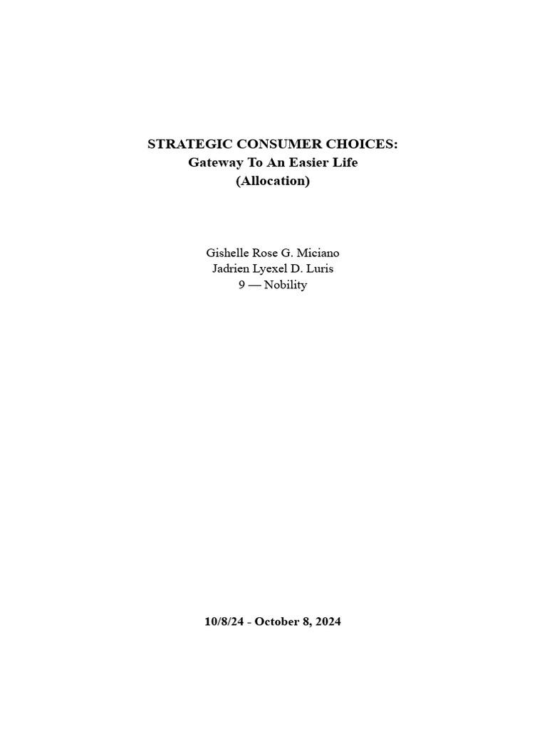 GRP4_SOCIAL-STUDIES_RESEARCH | PDF | Decision Making | Budget