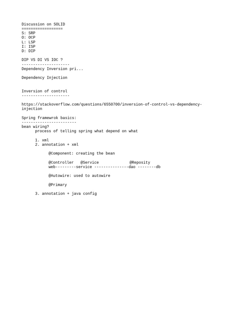 Day 1-Intro To Solid and Spring Container | PDF
