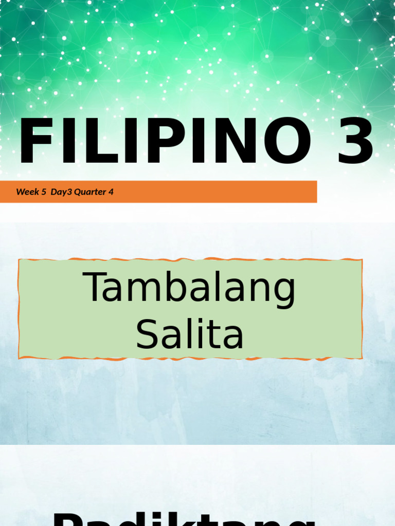 Q4 Fil PPT Week5 Day3 4 | PDF