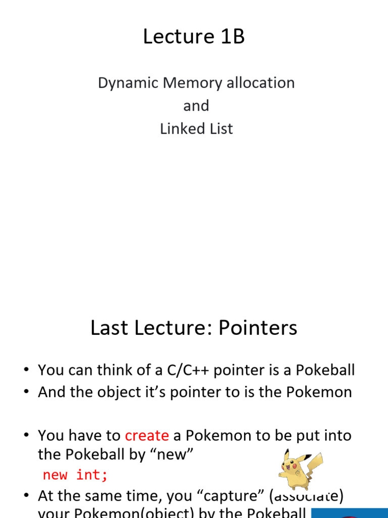 L01B VLA and Linked List in C++ | PDF | Pointer (Computer Programming ...