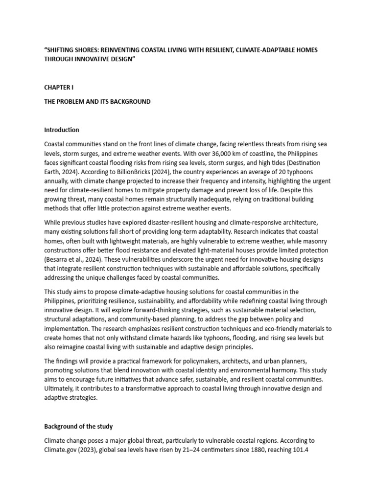 SHIFTING SHORES | PDF | Climate Resilience | Sustainability