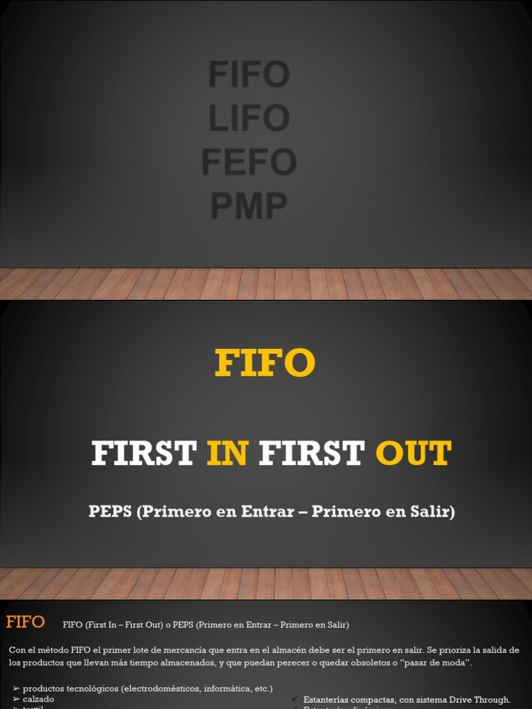 Auxiliar de Logística y Almacén - FIFO - LIFO - FEFO - PMP | PDF