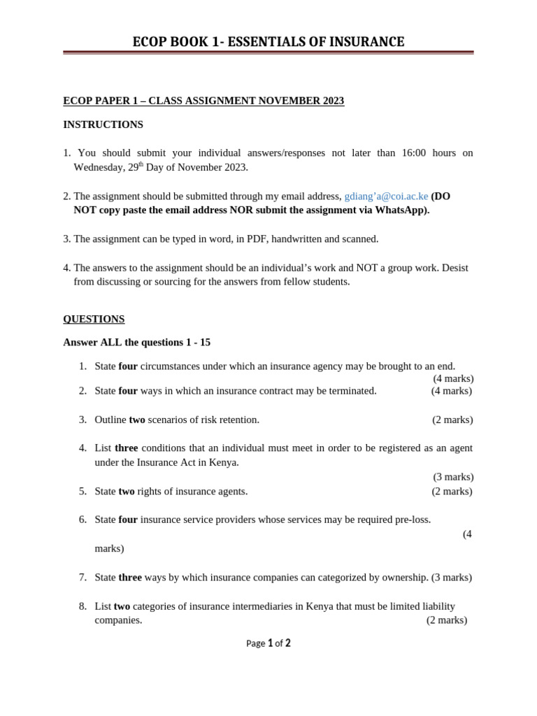 Ecop Book 2 2021 | PDF | Insurance | Business Law