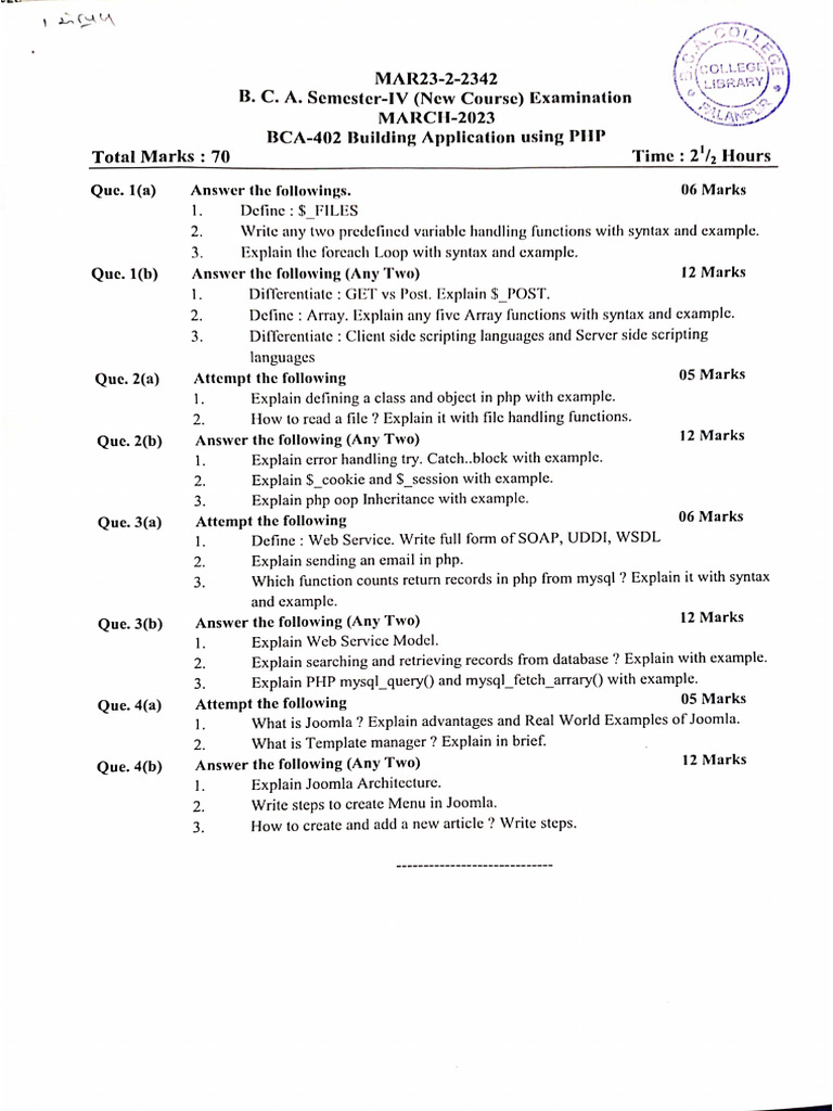402 Building Application Using Php | PDF 402 Building Application Using Php | PDF