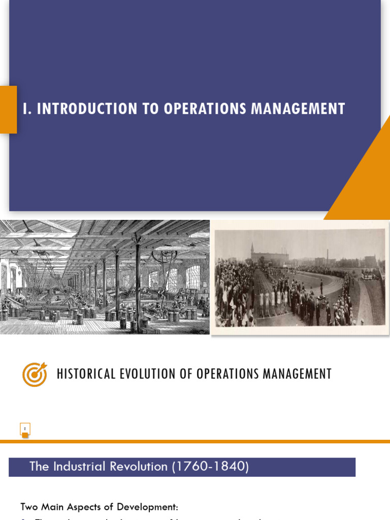 Overview of Operations Management History | PDF | Operations Management ...