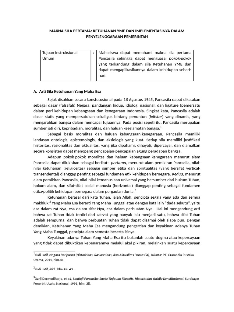 3. MAKNA SILA PERTAMA | PDF