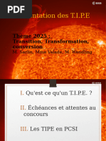Exemples de Présentation TIPE | PDF