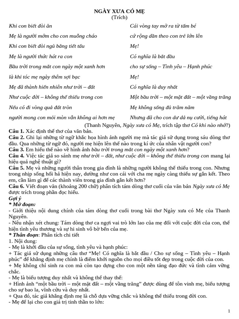 ĐỀ NV10 THƠ | PDF