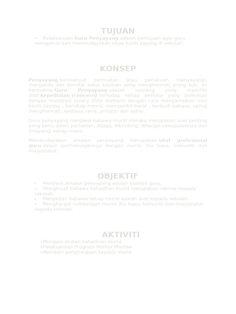 Budaya Guru Penyayang di Sekolah | PDF
