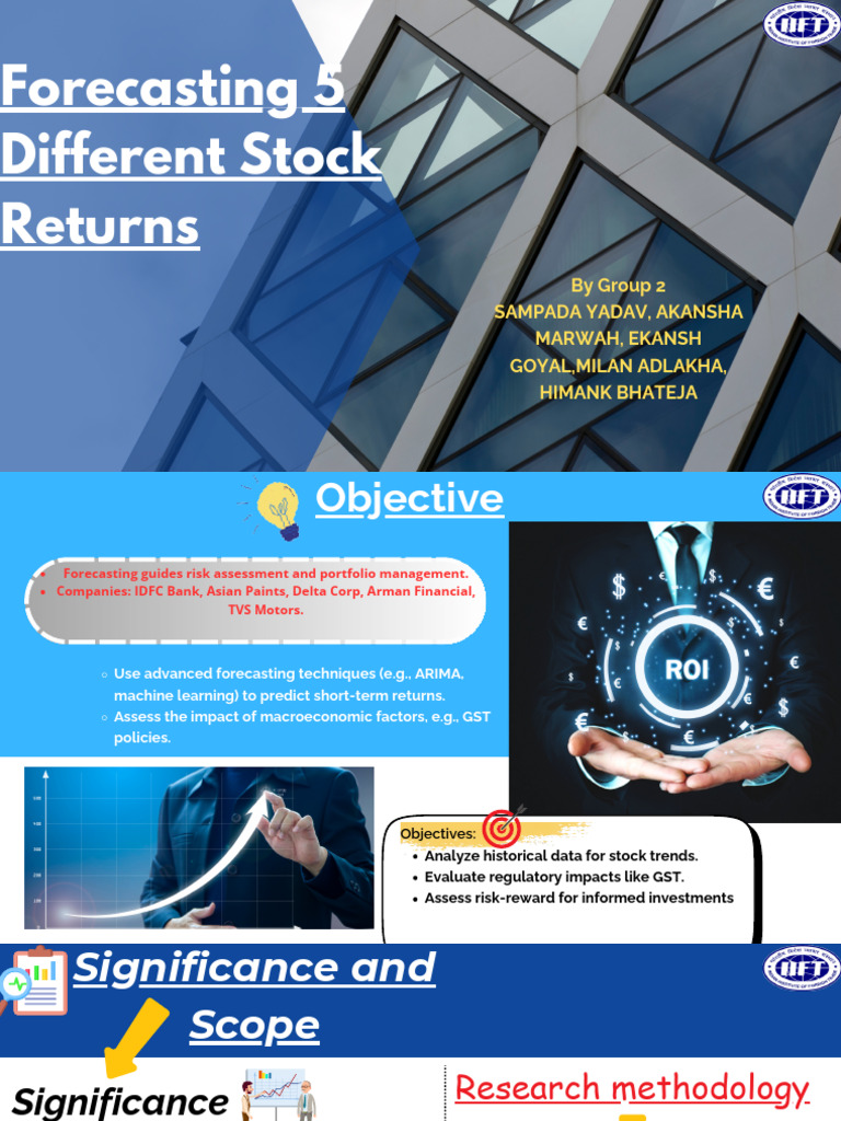 Forecasting 5 Different Stock Returns | PDF | Forecasting | Investment Management