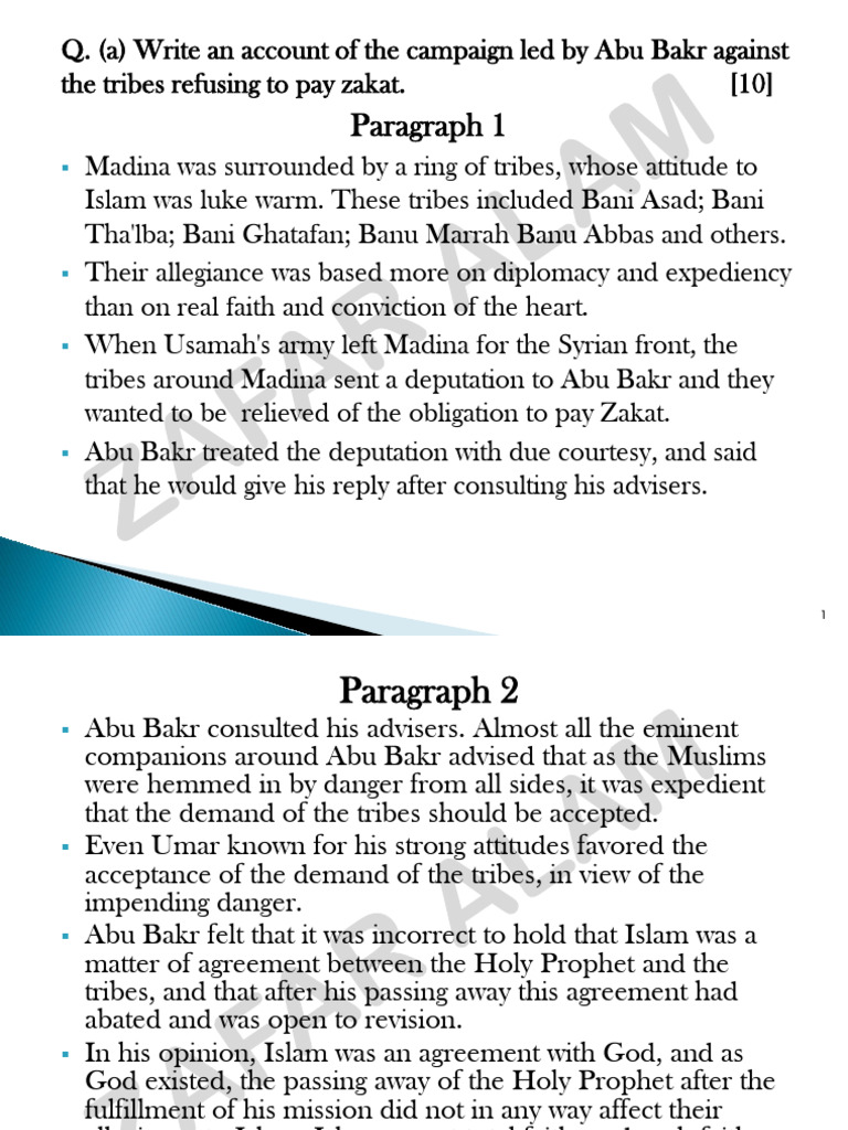 Refusal Of Zakat | PDF | Muhammad | Abrahamic Religions