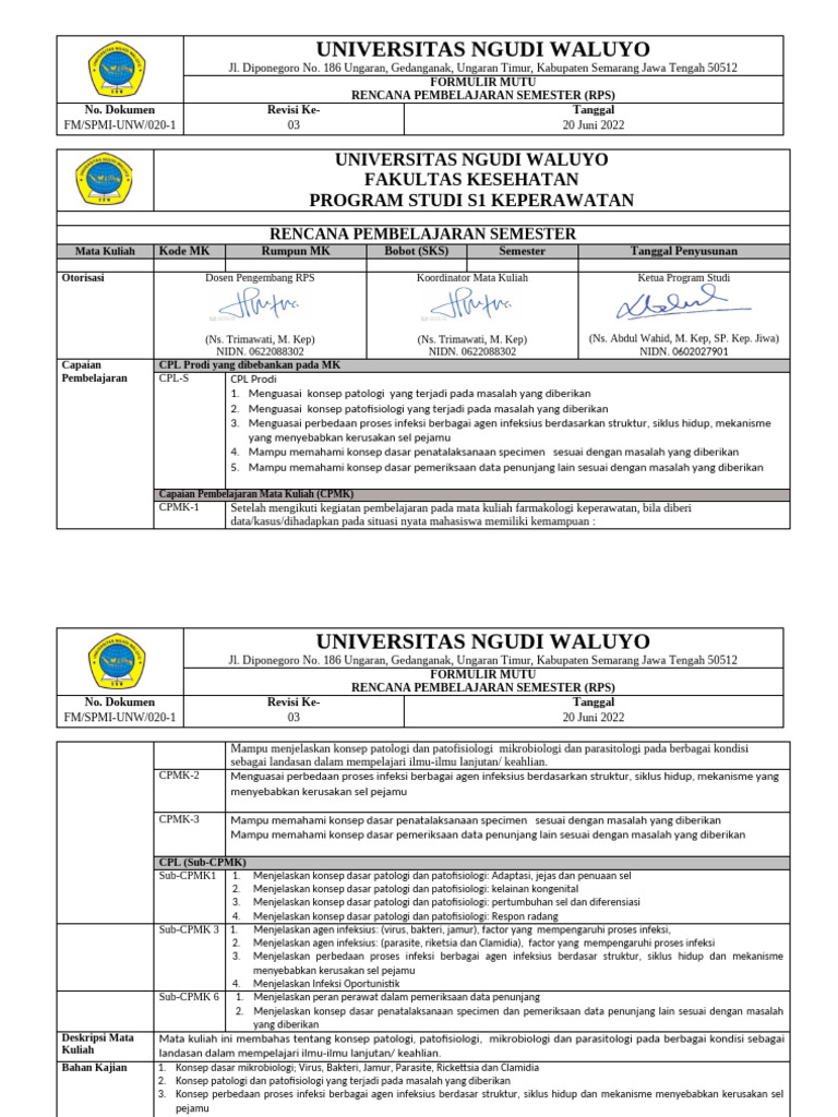 RPS IDK GANJIL 2024 Template Baru | PDF