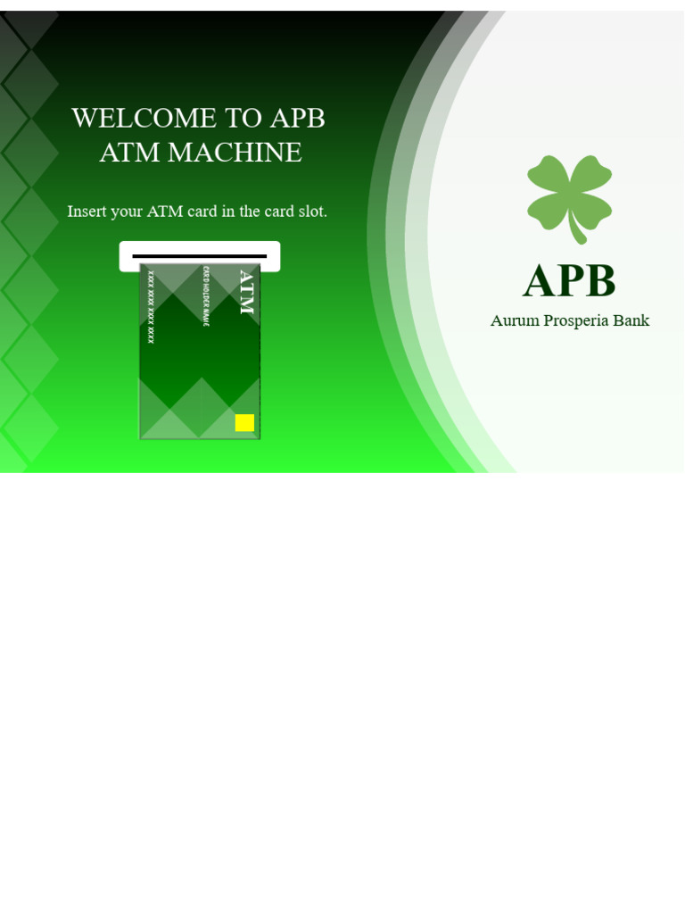 atm machine | PDF