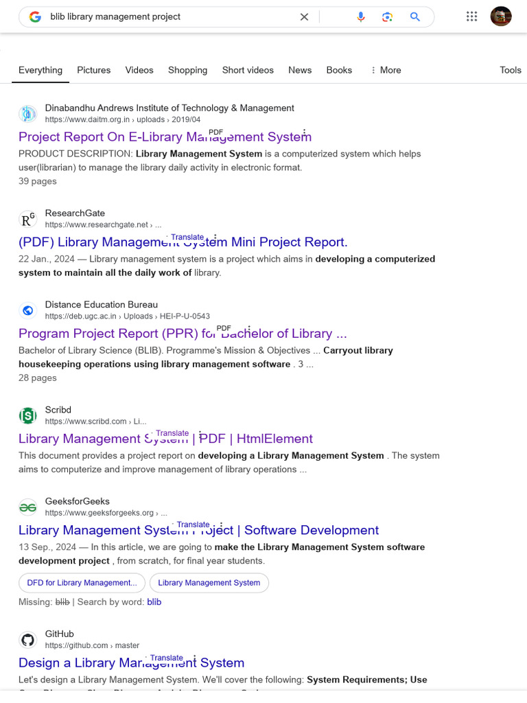 Blib Library Management Project - Google Search | PDF | Libraries | Software Engineering
