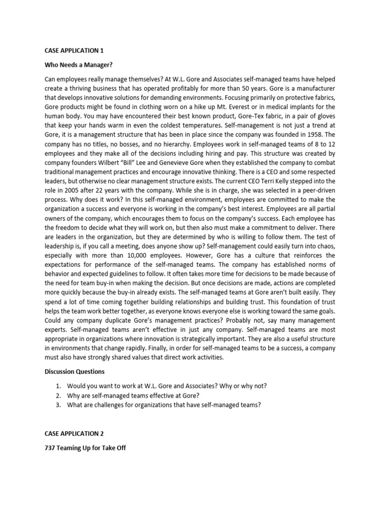 Case Application Ch11 | PDF | Business