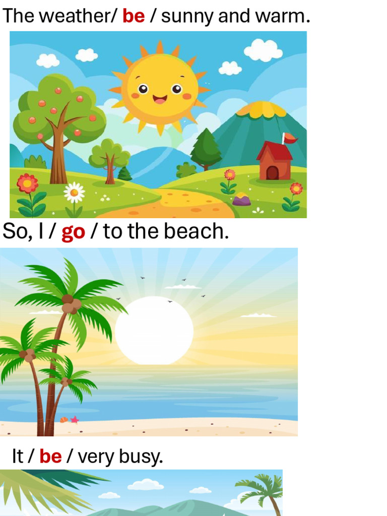 Past Progressive Beach Story2 | PDF