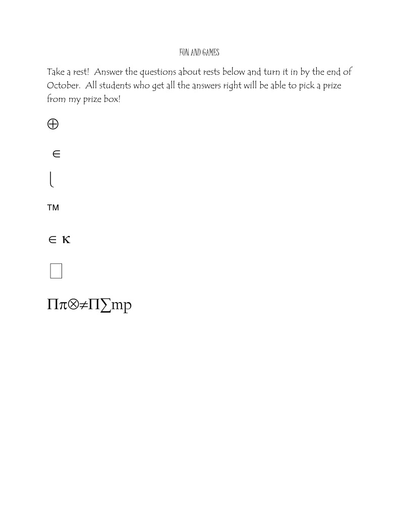 Rest Worksheet | PDF | Leisure | Entertainment (General)