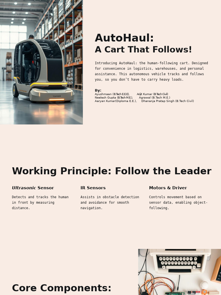 AutoHaul: The Human-Following Cart | PDF