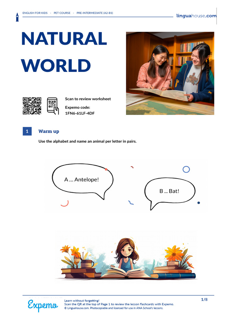 Natural World Vocabulary for Kids | PDF | Linguistics