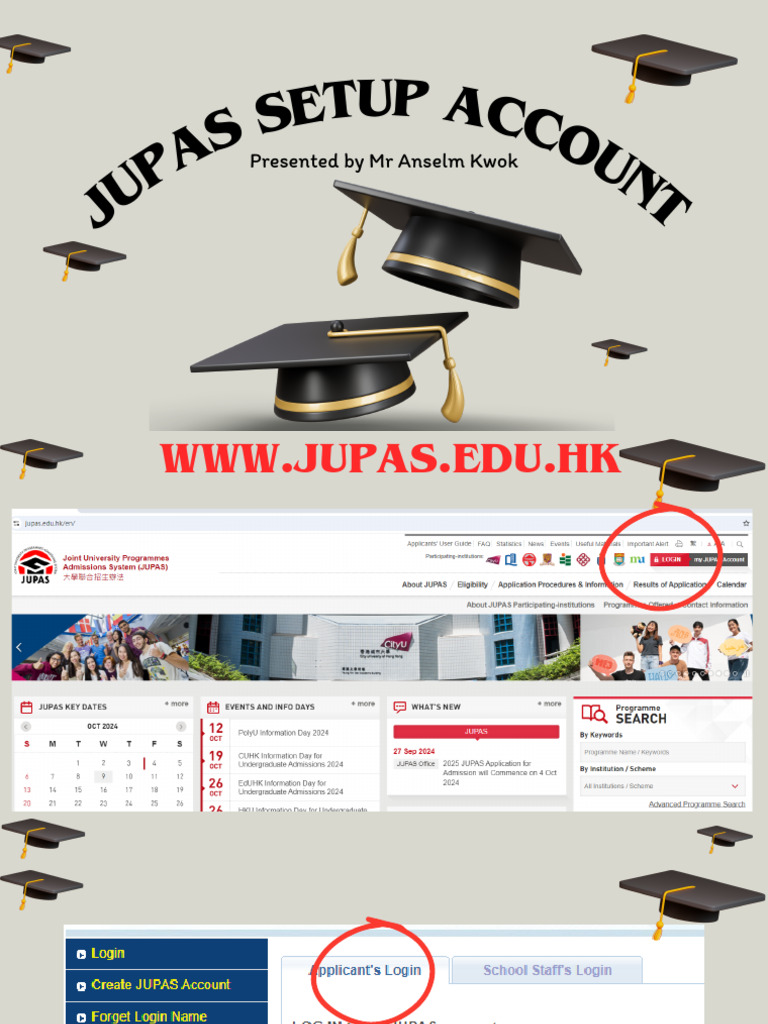 Jupas Setup Account | PDF