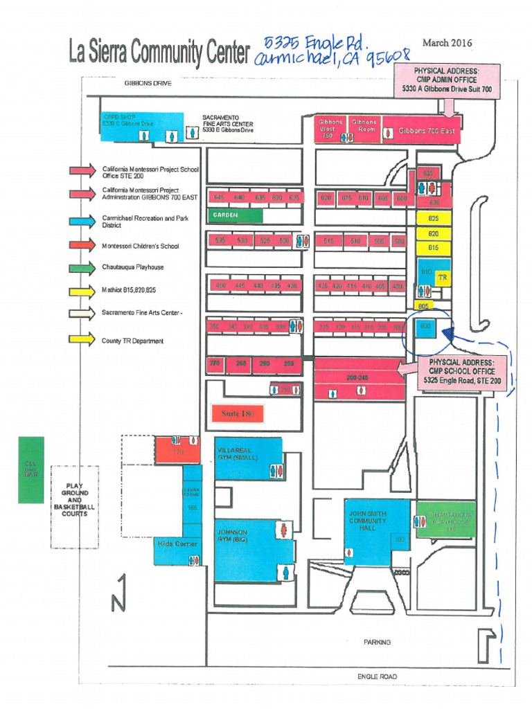 Map Layout of La Sierra Community Center | PDF