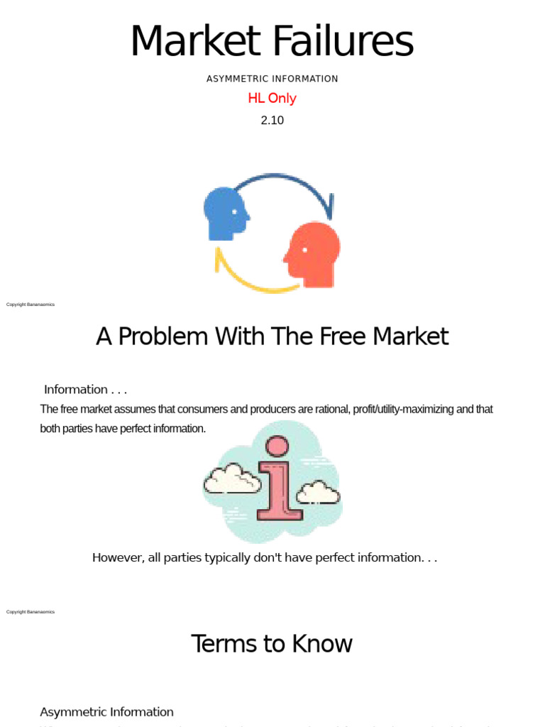2.10 Market Failure - Asymmetric Information | PDF | Adverse Selection ...