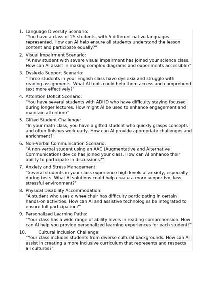 Language Diversity Scenario | PDF