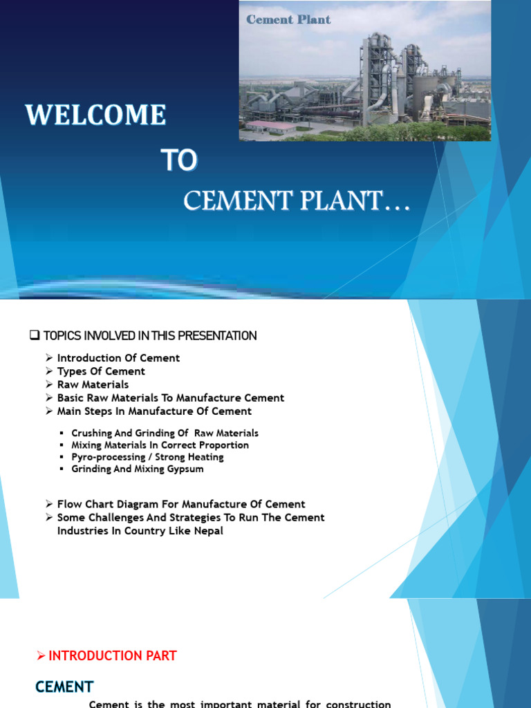 Cement Manufacturing Process Overview | PDF | Cement | Lime (Material)