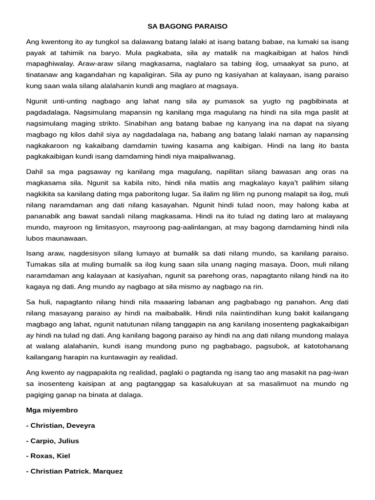 Bagong Paraiso | PDF