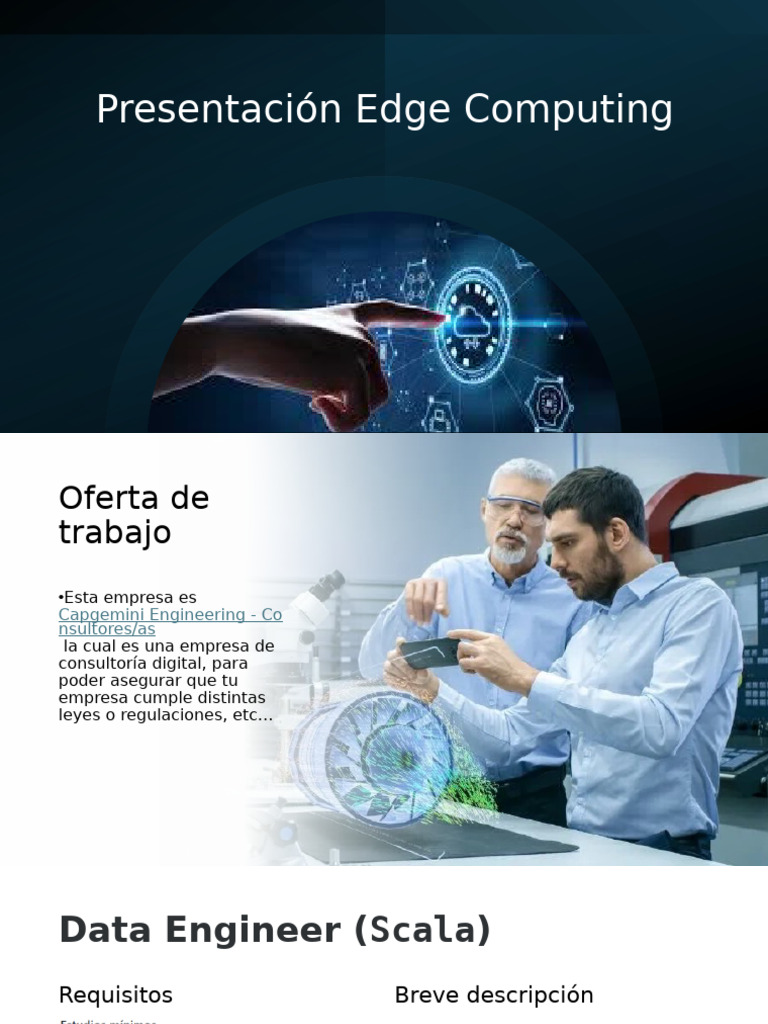 Presentación Edge Computing | PDF | Gestión de recursos humanos | Business